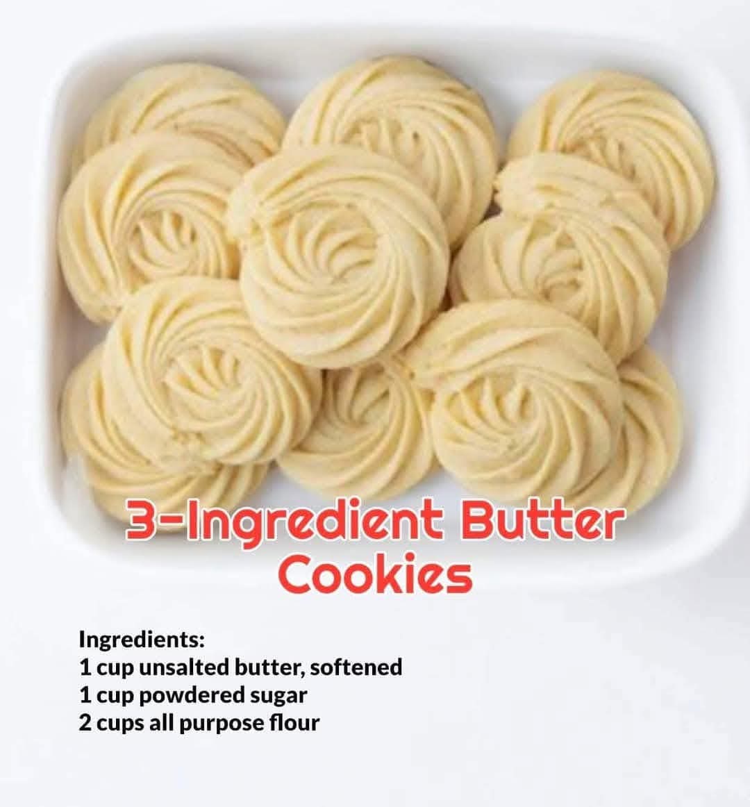 3-Ingredient Butter Cookies - ALL Recipes