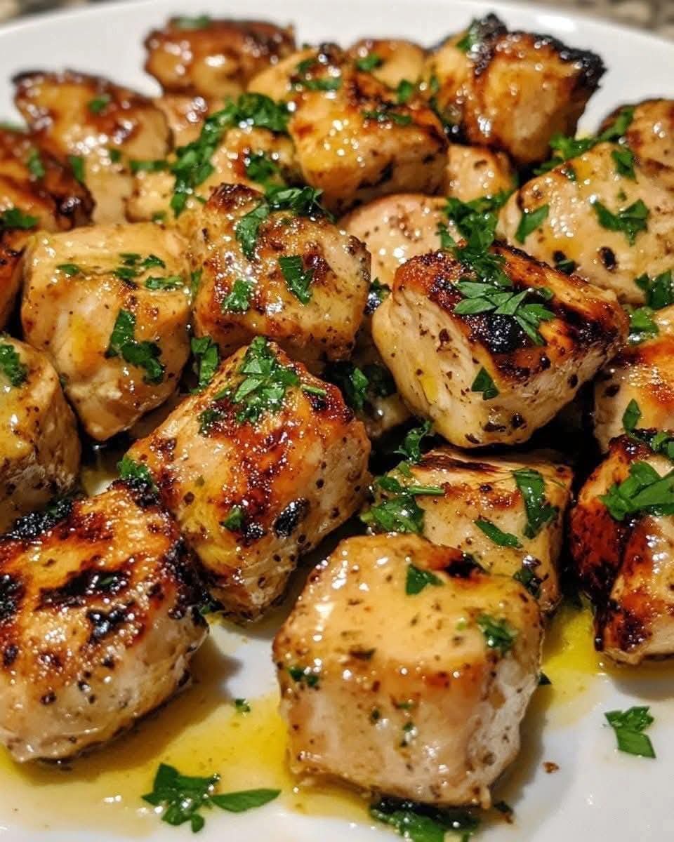 Grilled Chicken Bites with Creamy Garlic Sauce - ALL Recipes